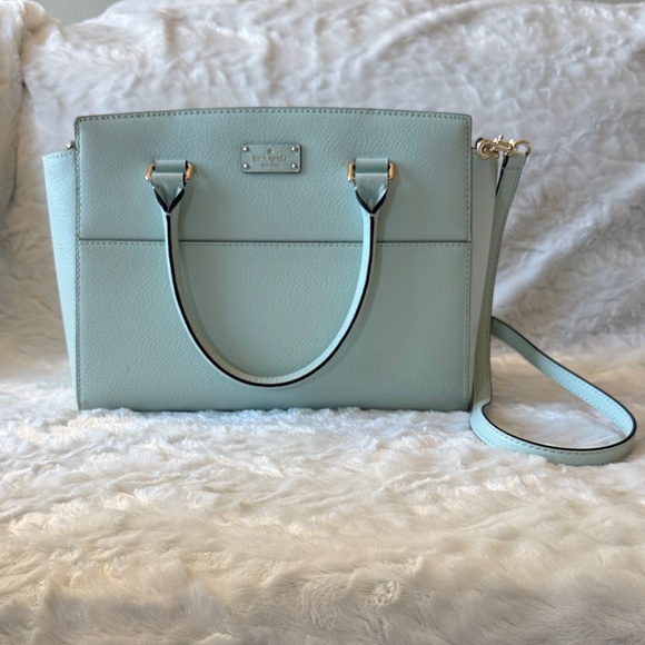 kate spade | Bags | Kate Spade Grove Street Mint Green Crossbody Tote ...